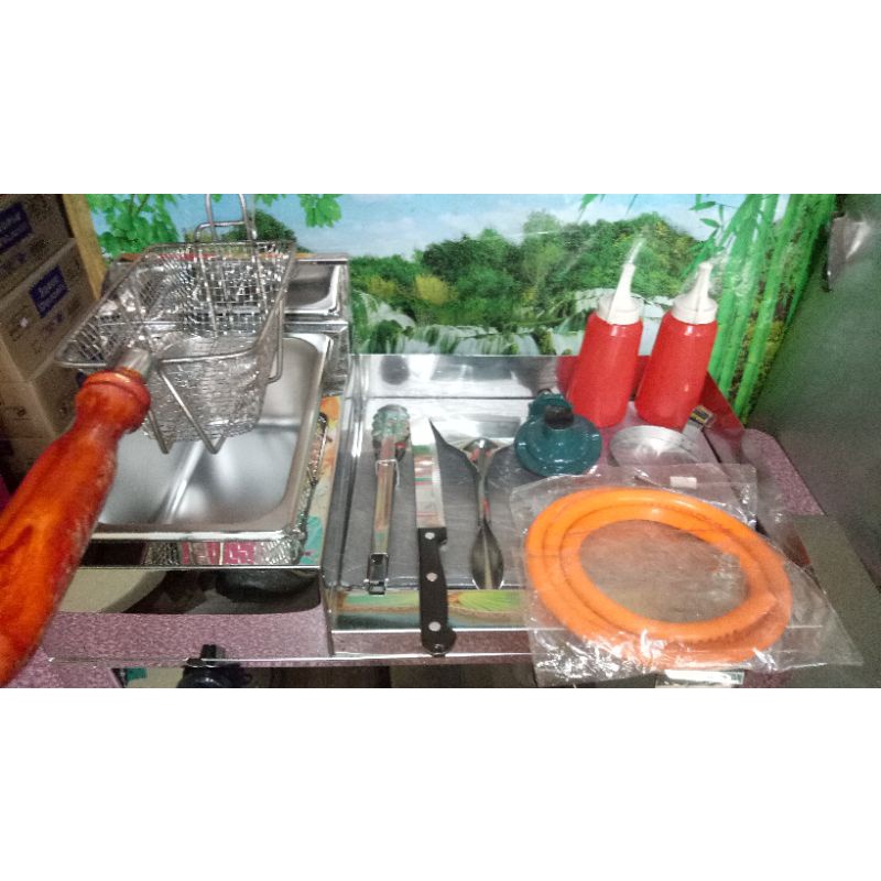 Burger griller with deep fryer 12x14 complete package | Shopee Philippines