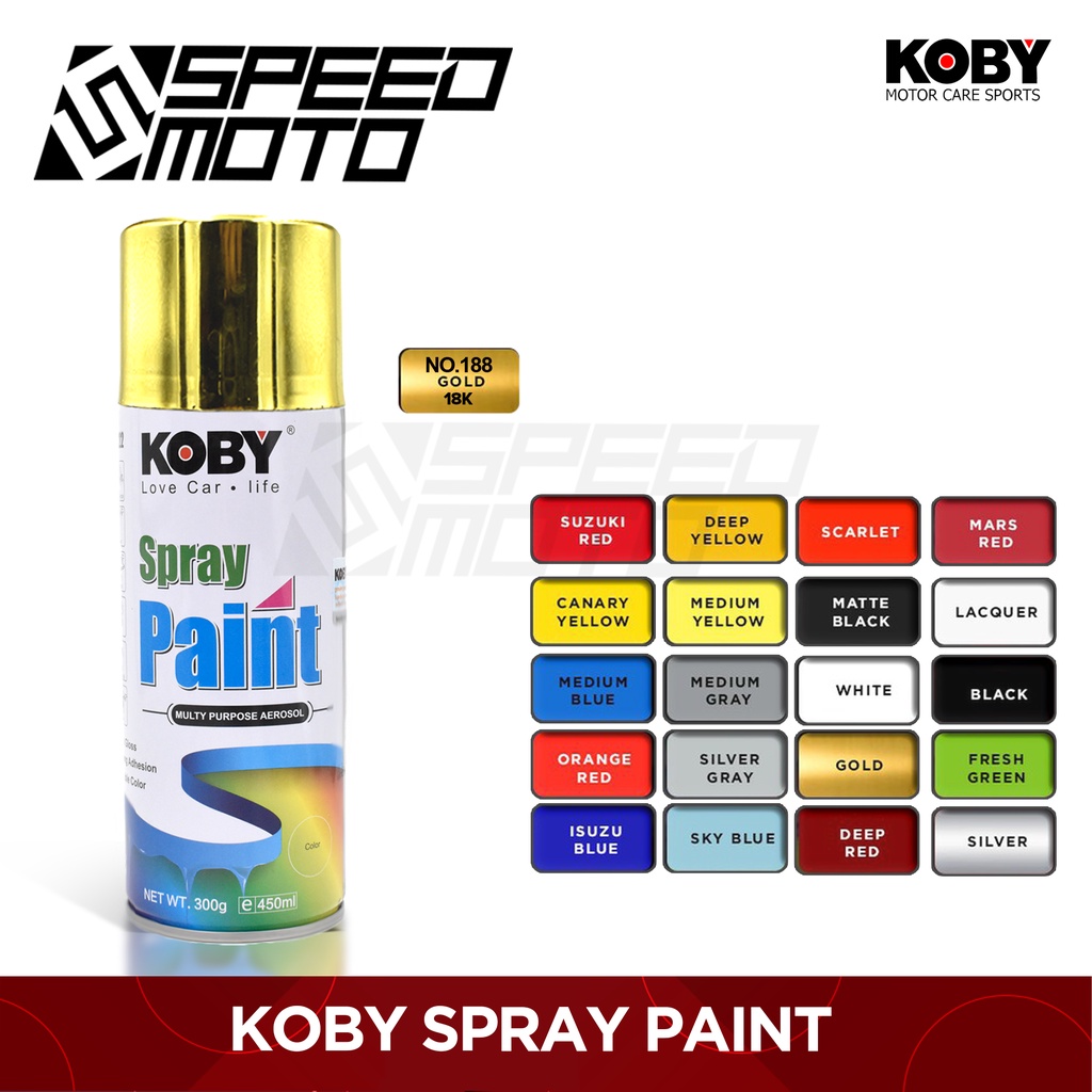 ORIGINAL KOBY SPRAY PAINT 450ML FOR METAL & ACRYLIC | Shopee Philippines