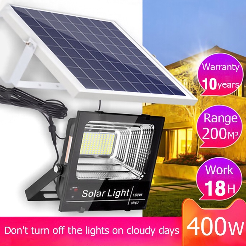10 Year Warranty solar lights 400W 300W 200W 100W 60W indoor light ...