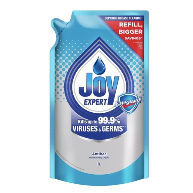 Joy Expert Antibac with power of Safeguard Diswashing Liquid 1Liter ...
