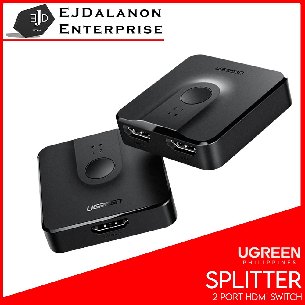 Ugreen 2-Port HDMI Switcher Splitter | Shopee Philippines