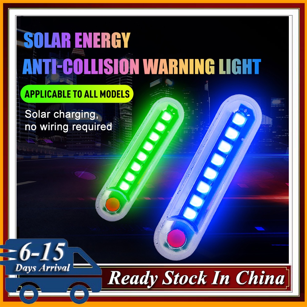 Solar Energy Truck Warning Light 8 LED 6 Flasing Mode Strobe Light ...