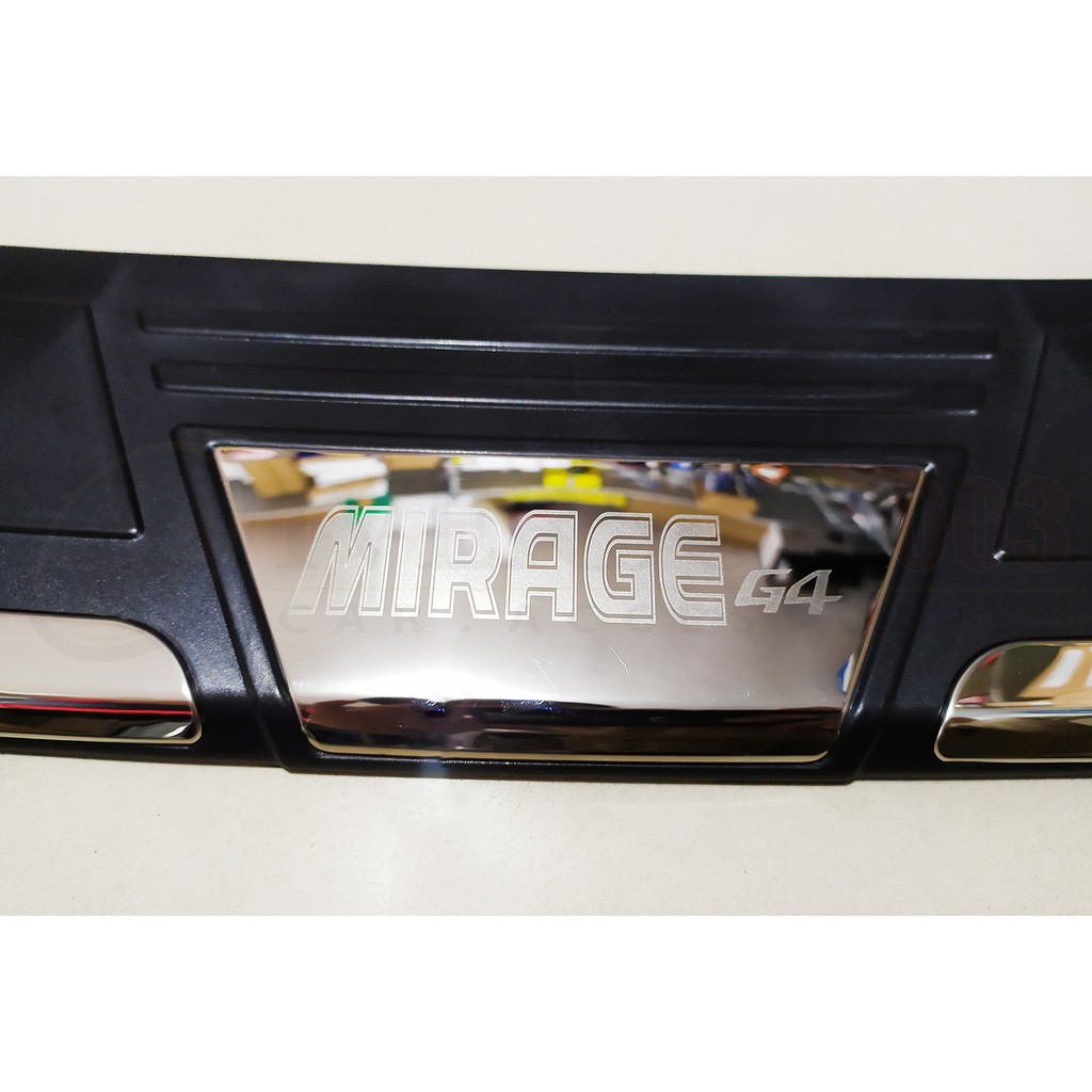 Mirage G4 2019 to 2020 Rear Stepsill Bumper Guard | Shopee Philippines