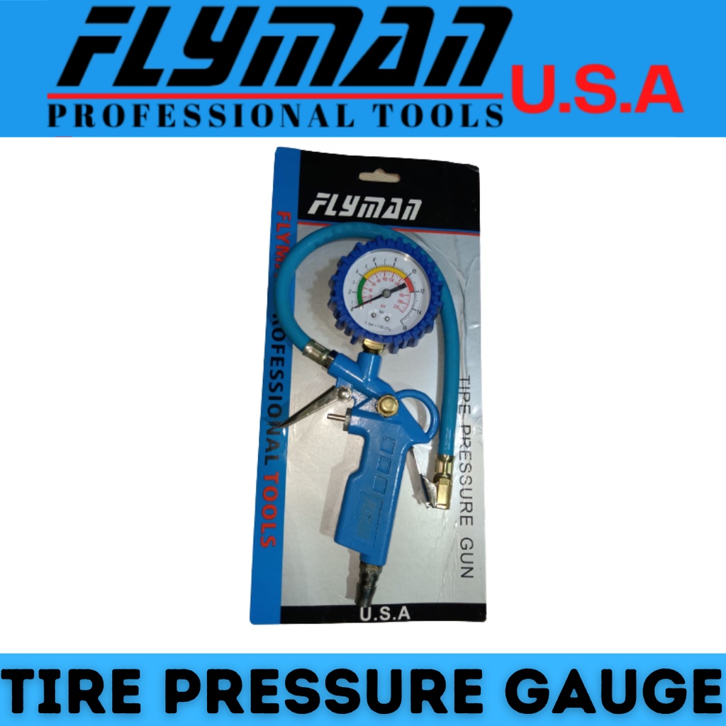 Jrshopeeph Flyman Tire Pressure Gun 0-220psi Inflator and Deflator Air ...