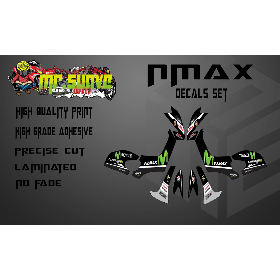 Nmax Movistar Decals Set | Shopee Philippines