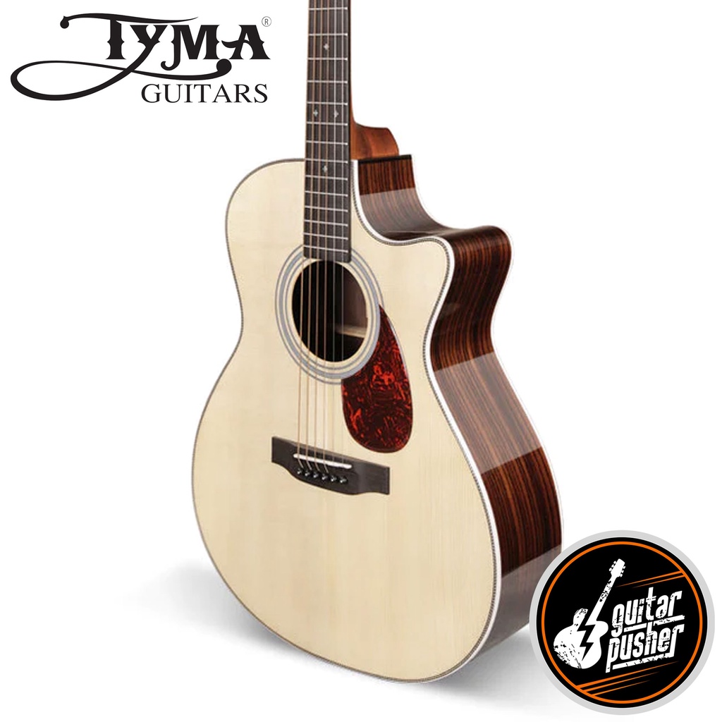 Tyma TG-12 Solid Sitka Spruce Top Rosewood Grand Auditorium Acoustic w ...