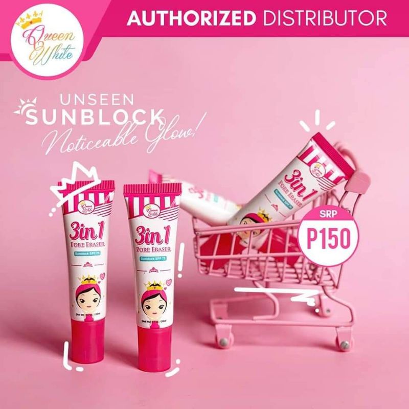 QUEENWHITE 3 IN 1 PORES ERASER | Shopee Philippines