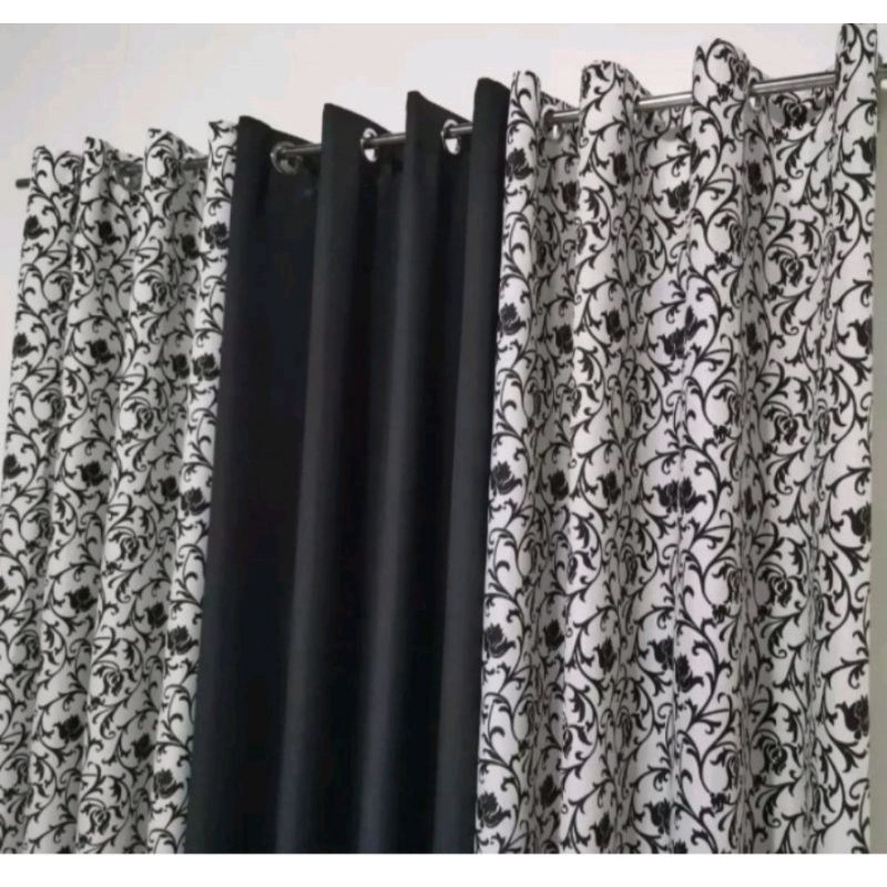 us Katrina 3in1 ring Curtain | Shopee Philippines