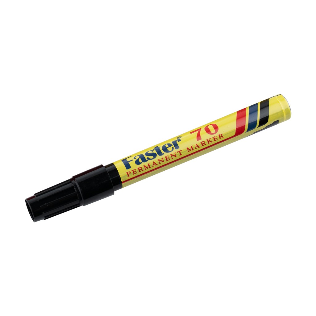 Faster Permanent Marker Fine Black 70 (12Pcs) | Shopee Philippines