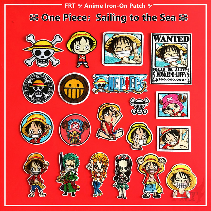 ☸ One Piece：Sailing To The Sea Series 01 - Anime Iron-On Patch ☸ 1Pc ...