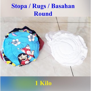 Stopa Rugs Basahan Colored or White General Purpose Rugs Round 1 Kg ...