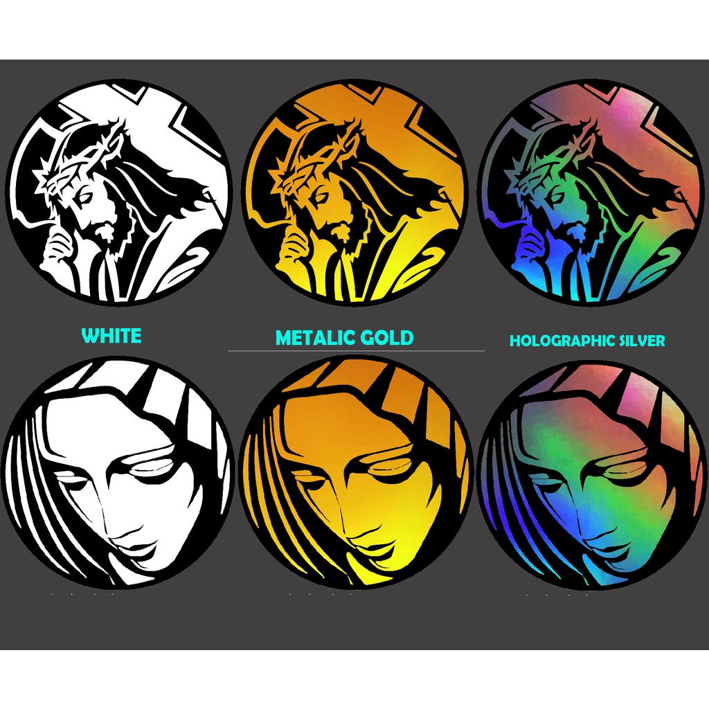 NAZARENE DECAL STICKER/religious STICKERS (3x3inch) | Shopee Philippines