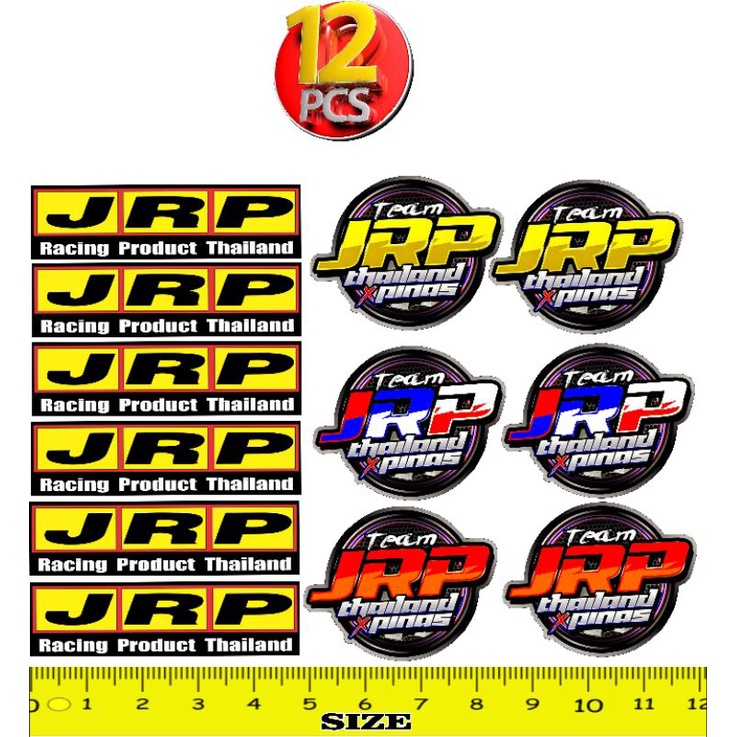 12pcs JRP Logo Stickers Laminated | Shopee Philippines