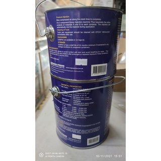 Buildrite Confix IJ 3KG Set A&B Low Viscosity Structural Epoxy Resin for Crack Injection Repairs ...