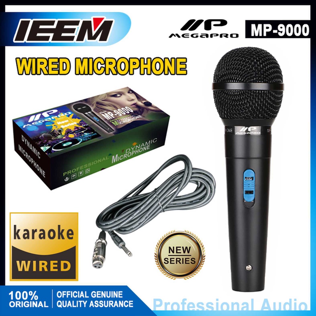 Megapro MP-9000 Professional Vocal Dynamic Microphone (Black | Shopee Philippines
