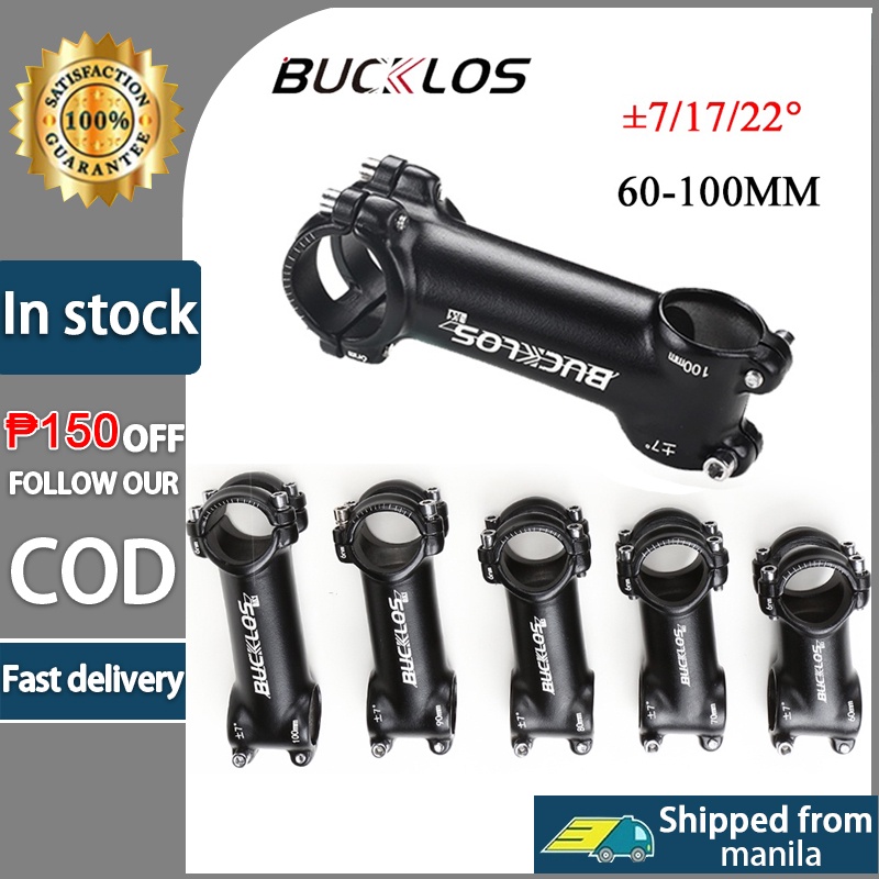 BUCKLOS 7/17/22 Degree MTB Stem 31.8mm Mountain Bike Stems Batang ...