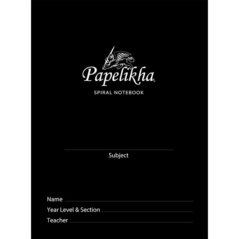 Papelikha Spiral Notebook (Black, 80 Leaves, Stitched) | Shopee Philippines