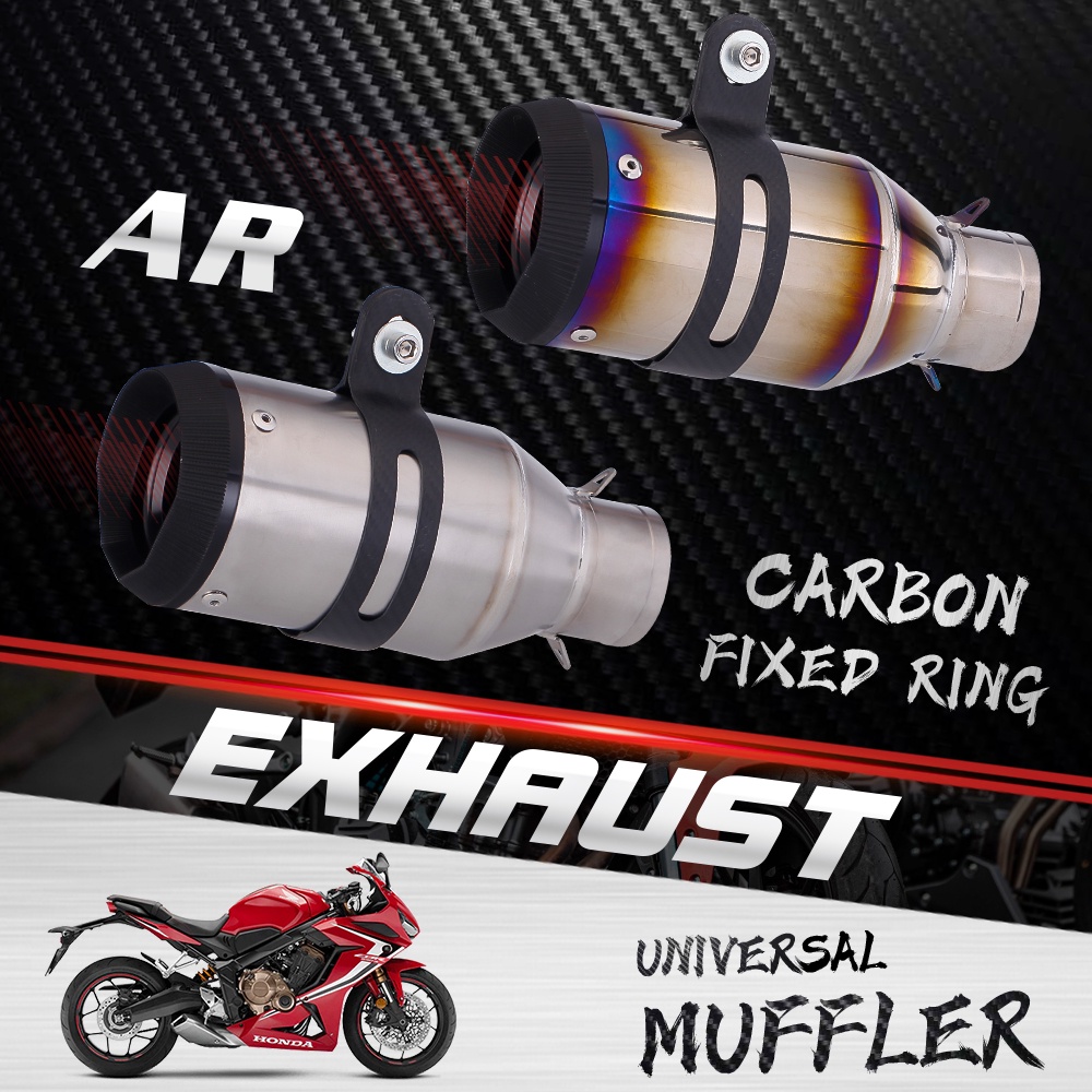 51mm AR Titanium Alloy exhaust Austin Racing Inlet universal Muffler ...