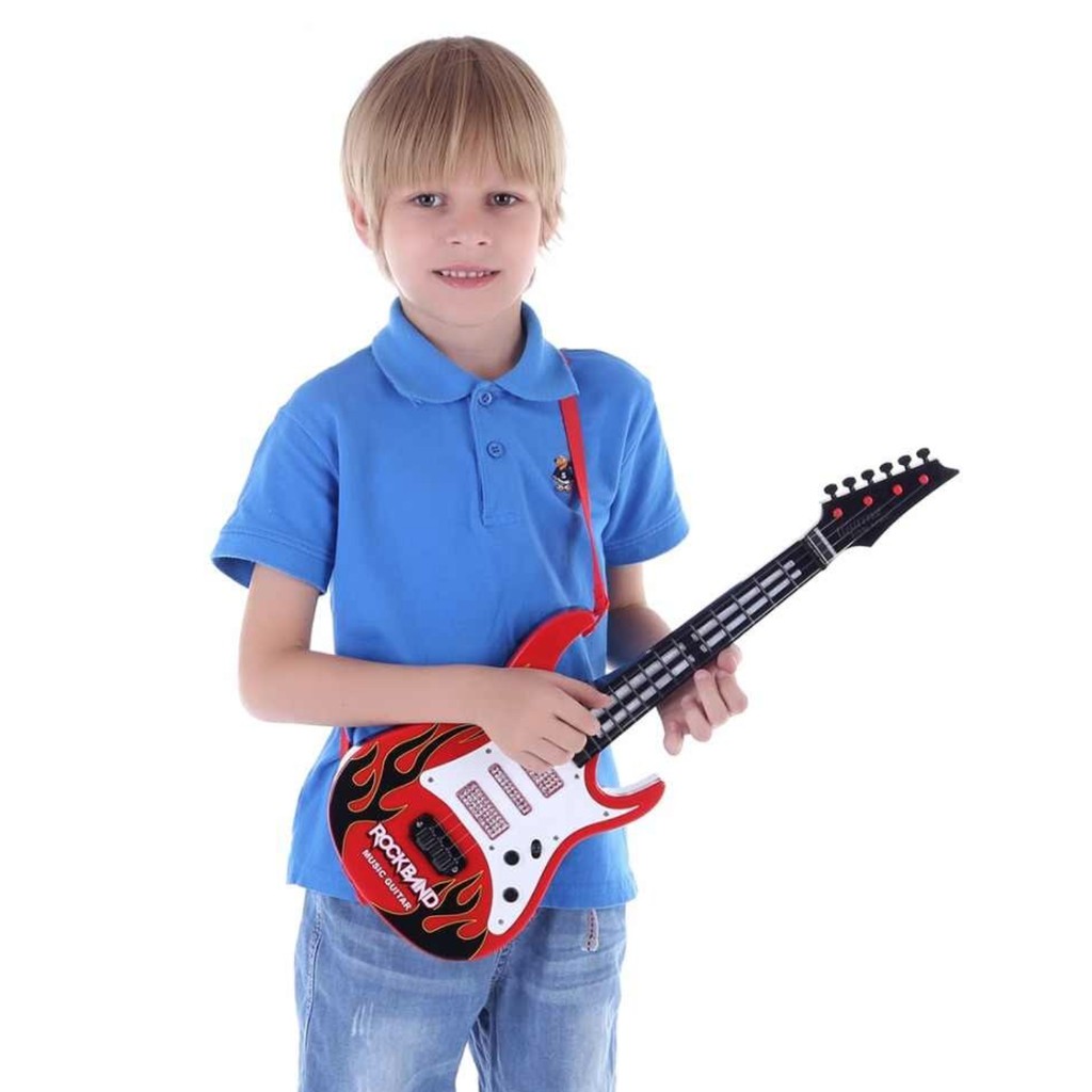 Rock Electric Guitar Toy Rock 4 String Music Electric Guitar Musical ...