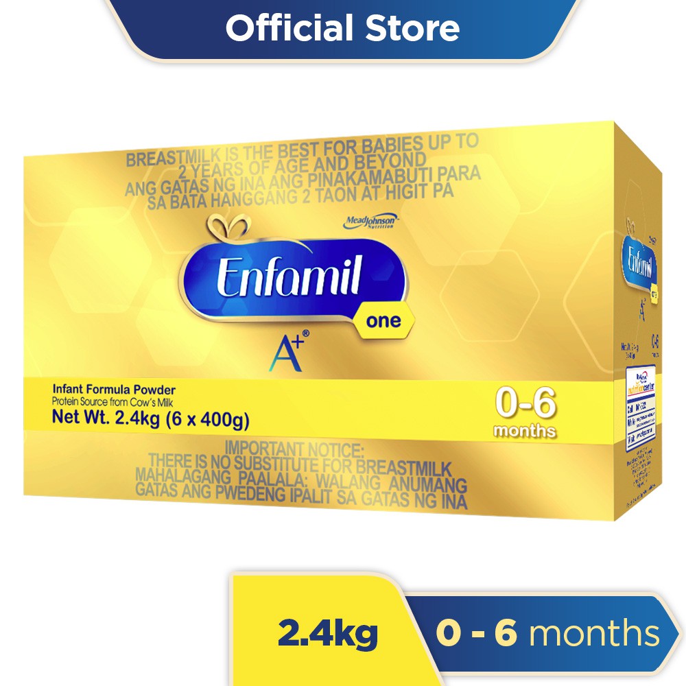 Enfamil A+ One Infant Formula Powder for 0-6 Months 2.4kg | Shopee ...
