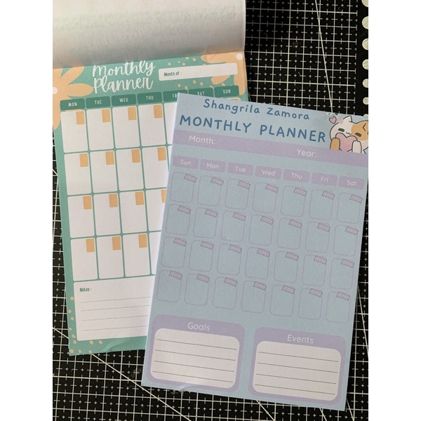 Personalized Monthly Planner A5 size 20sheets | Shopee Philippines