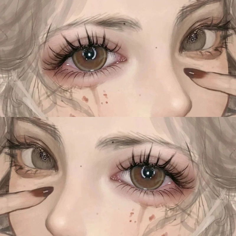 14.5mm Big Eye Brown Contact Lens,Dog Eye Grade Contact Lenses | Shopee ...