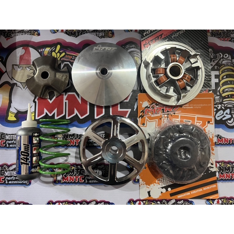MTRT CVT NMAX155 PULLEY SET V2/BACK PLATE/FLYBALL/BELLV2 ...