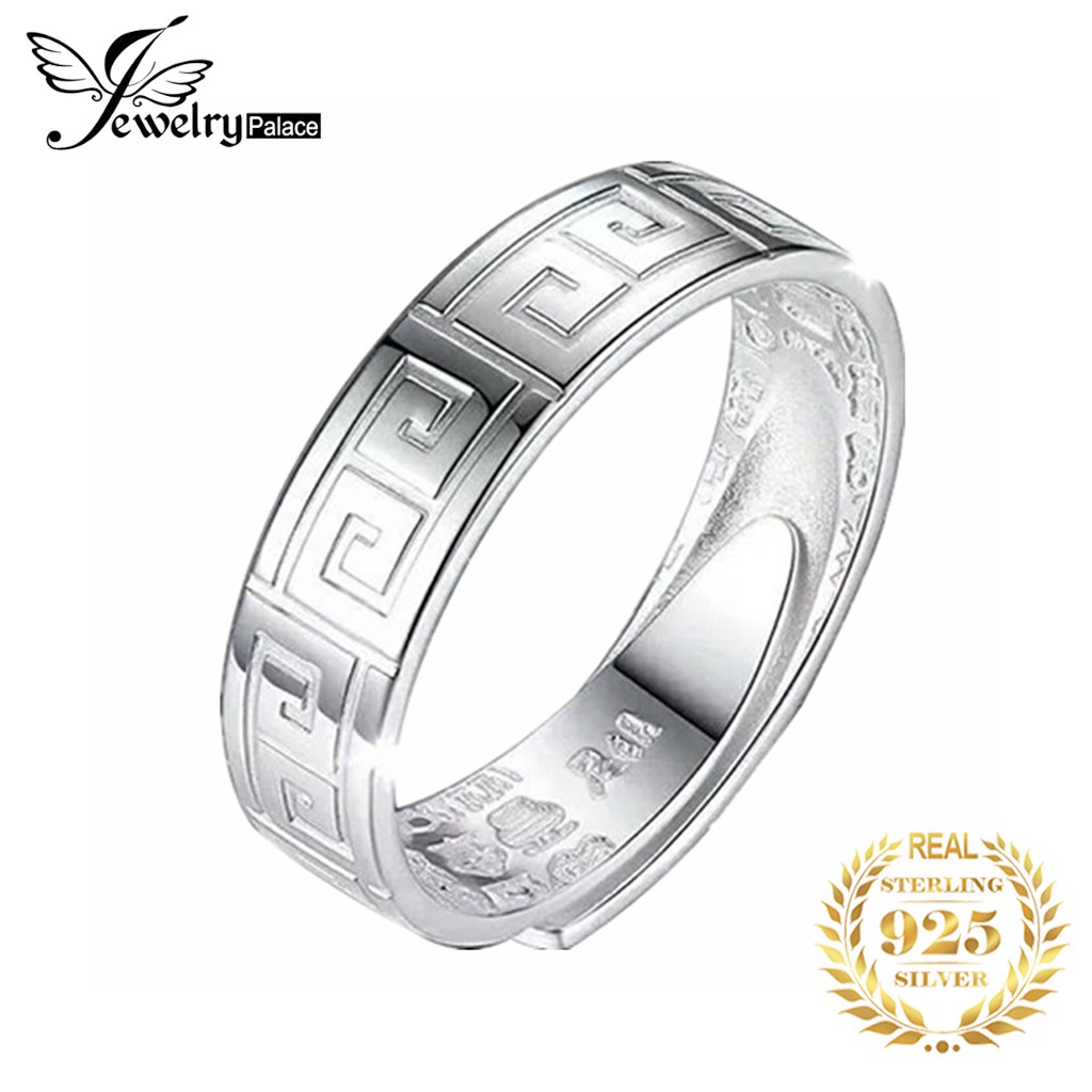 Silver 92.5 Italy silver ring for men ethnic style adjustable rings ...
