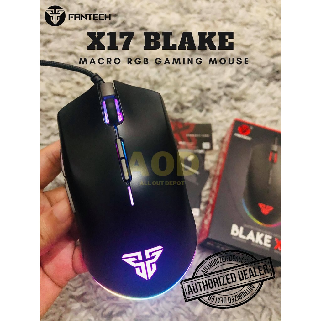 Fantech X17 BLAKE 7D RGB Macro Programmable Gaming Mouse | Shopee ...
