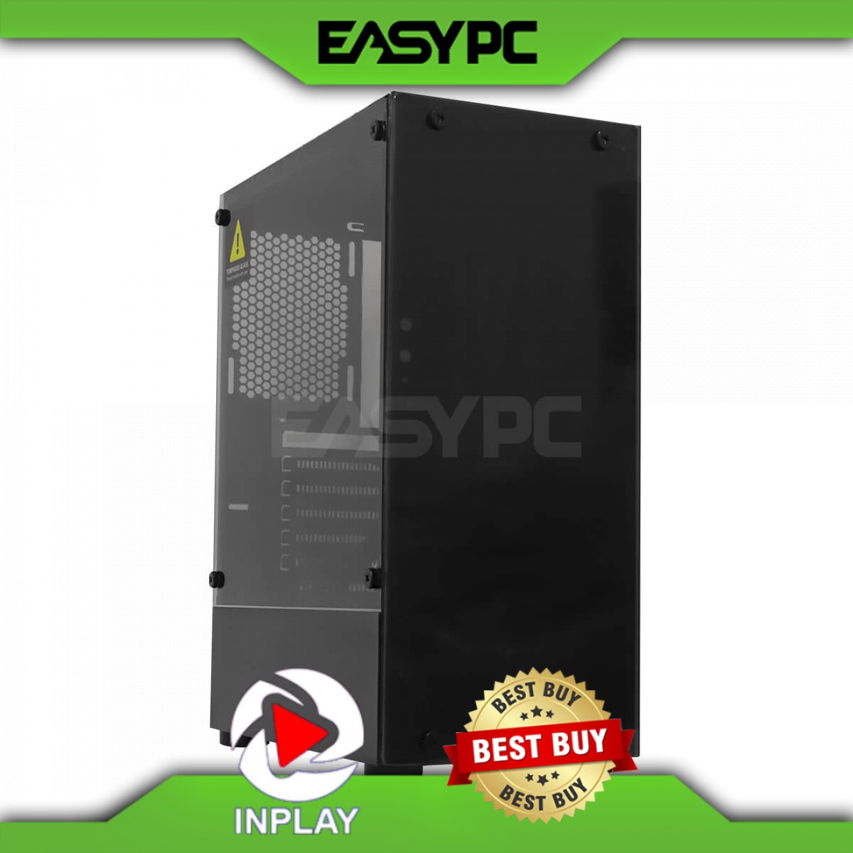 InPlay Meteor 01 Mid Tower Gaming Case Black, Tempered Glass, Cheapest ...