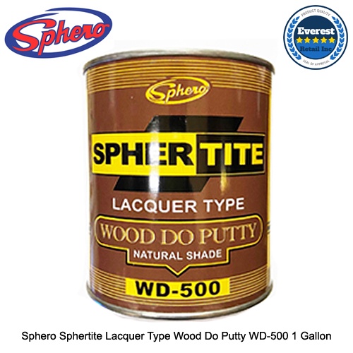Sphero Sphertite Lacquer Type Wood Do Putty Natural Shade WD-500 1 Gal ...