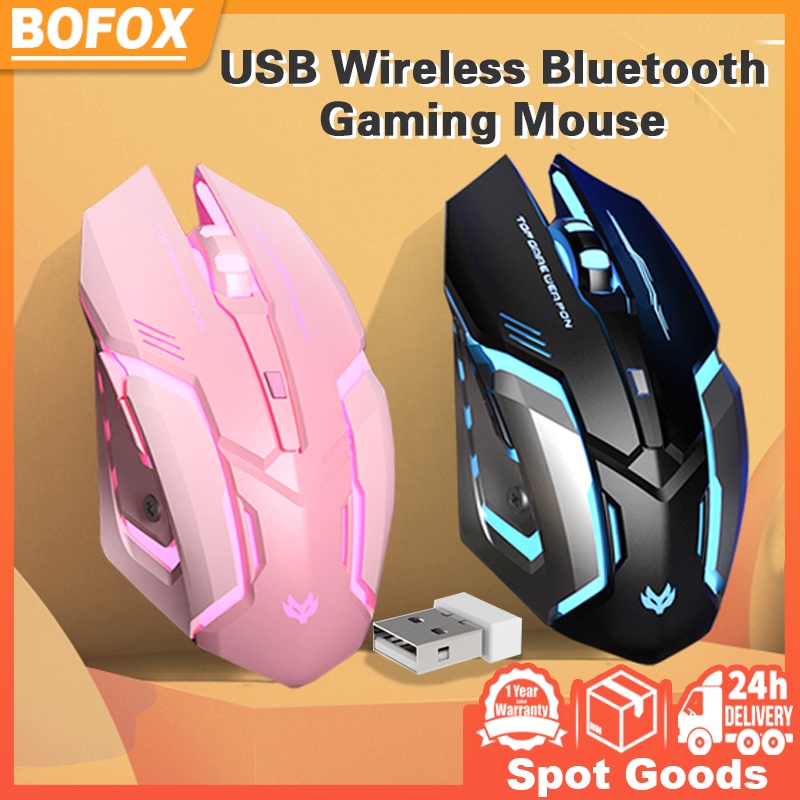 USB Wireless Gaming Mouse Bluetooth Rechargeable Mouse Optical Mouse For PC & Laptop RGB Mice ...