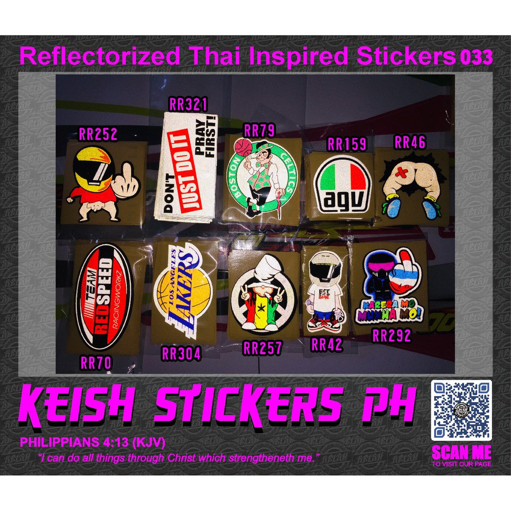 Thai Inspired Reflectorized Sticker 033 | Shopee Philippines