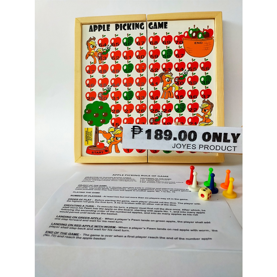 APPLE PICKING BOARDGAMES (ORANGE HORSE) | Shopee Philippines