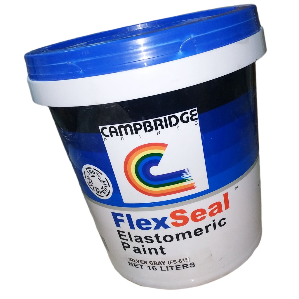 CAMPBRIDGE FLEXSEAL ELASTOMERIC PAINT SILVER GRAY FS-815 GREY ( 1 PAIL ...