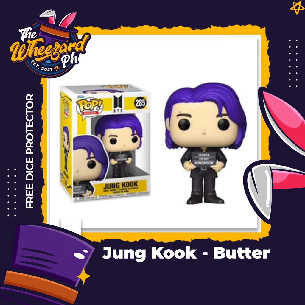 Funko Pop! Pop Rocks: BTS - Jung Kook (Butter) with DICE Protector | Shopee Philippines