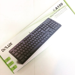 Delux Keyboard KA150 USB Wired with Multimedia Keys | Shopee Philippines