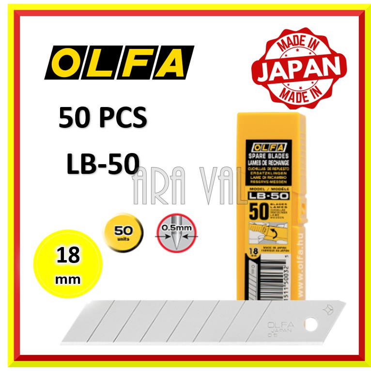 Olfa Blade Cutter Blade LB-50 18mm Heavy Duty Blade Made in Japan Original | Shopee Philippines