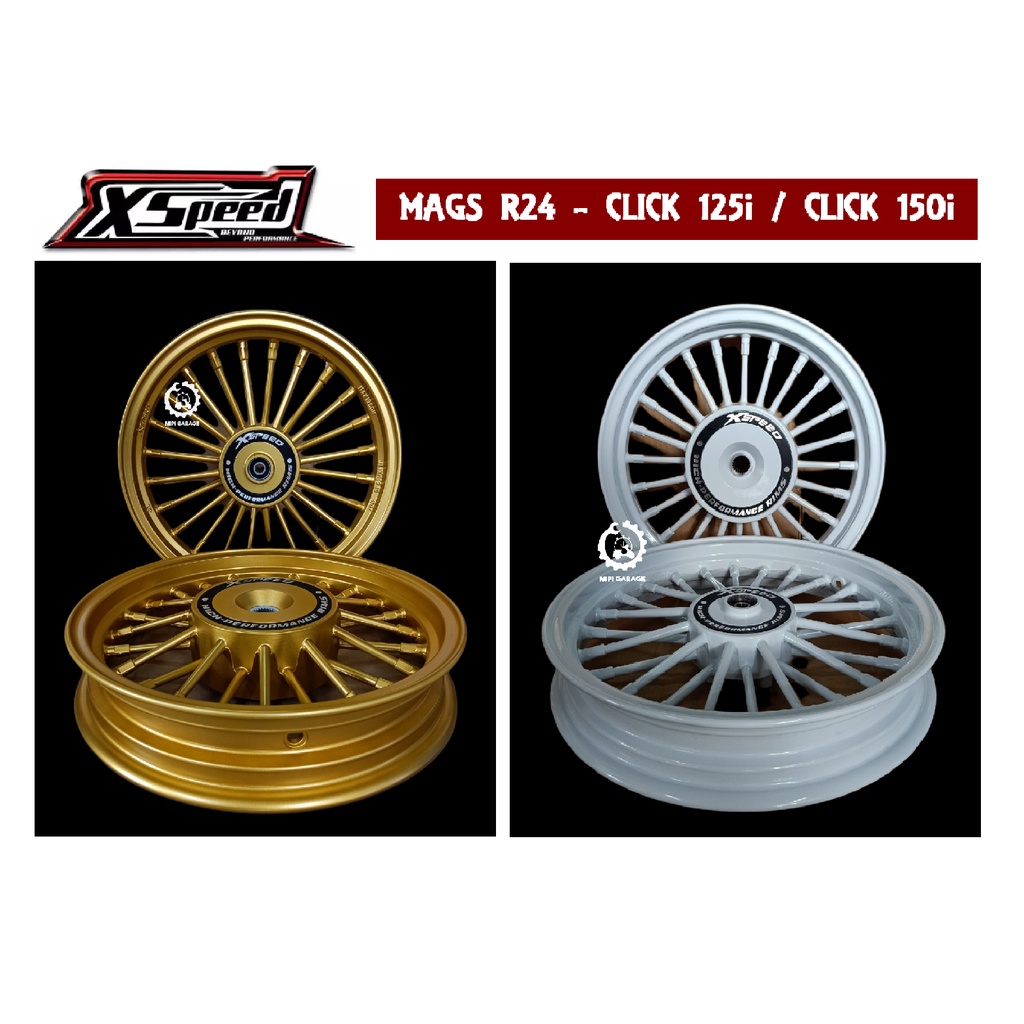 MAGS WHEELS - HONDA CLICK i125 / CLICK 150i - XSPEED R24 | Shopee ...