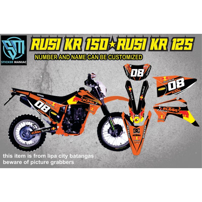 Rusi KR 150,125 full body decals | Shopee Philippines