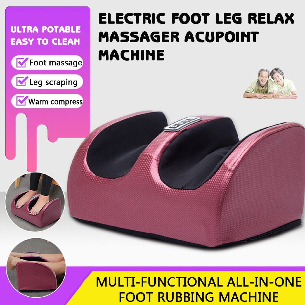 Electric Foot heating Leg Relax Massager Acupoint Machine Remote ...