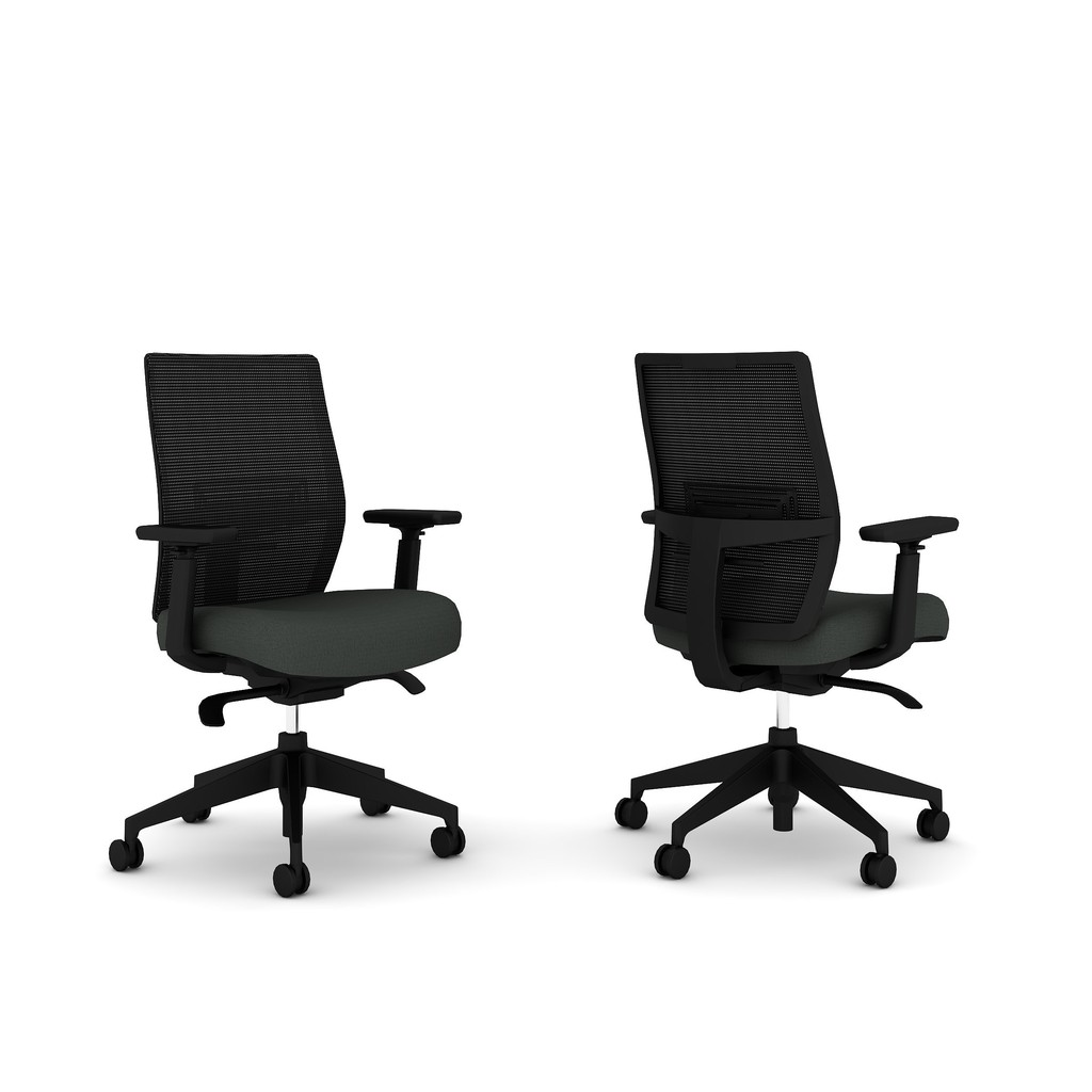 Haworth Aloha Active Task Office Chair ( Midnight Black / Lexington) by ...