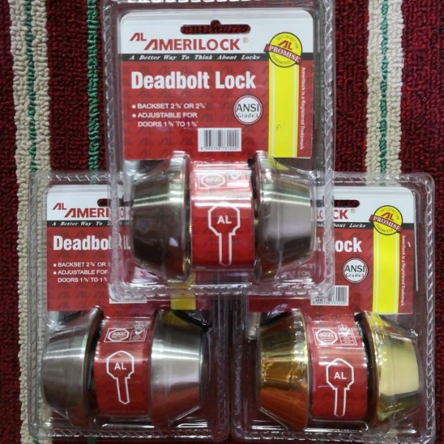 Amerilock Deadbolt Double Cylinder | Shopee Philippines