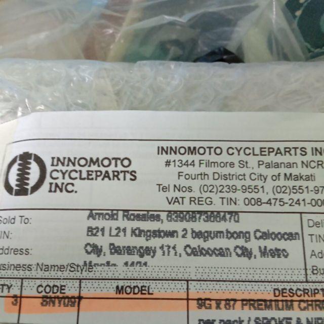 Yaguso Premium Motorcycle Spokes Chromium Plated | Shopee Philippines