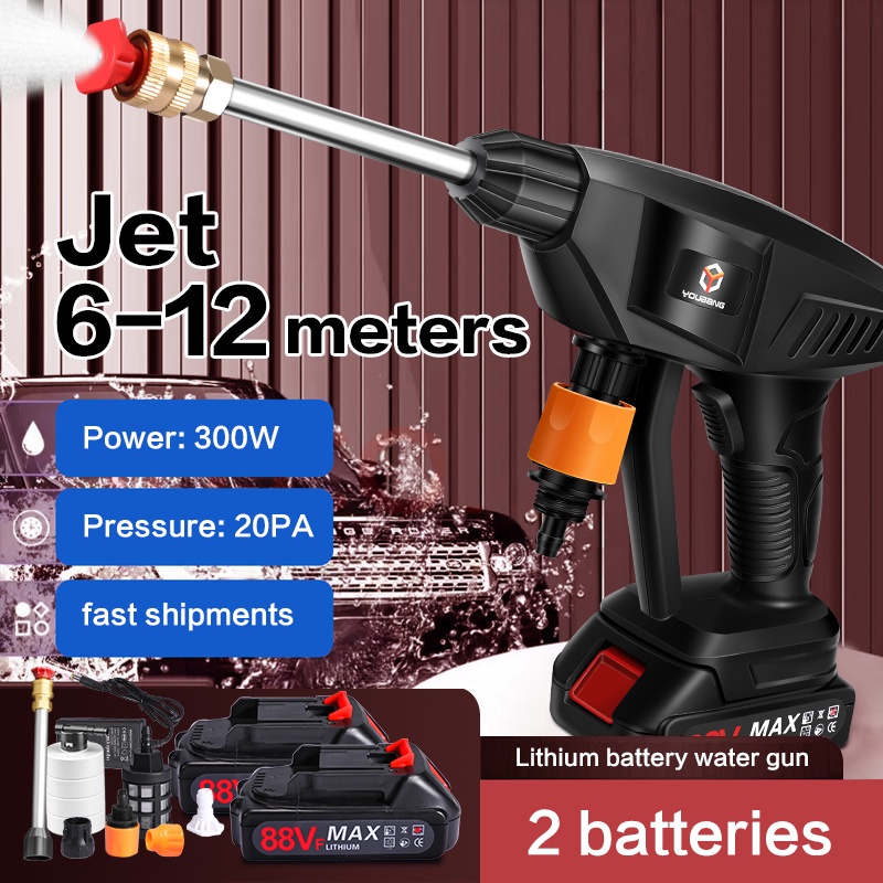 Pressure Washer Portable Car Machine Kit Cordless Car Wash Spray Gun ...