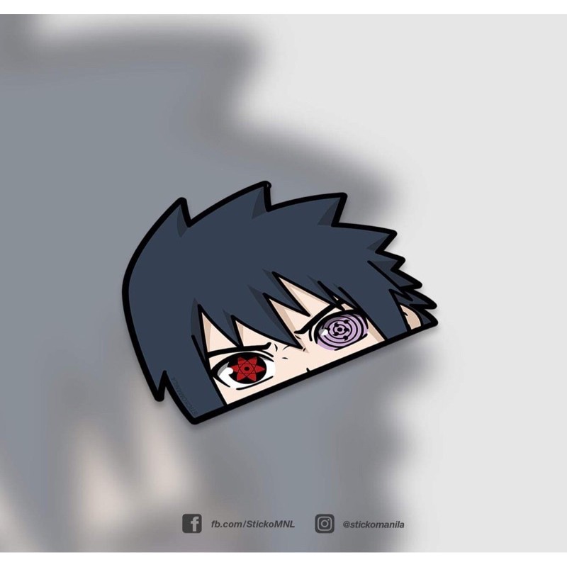 From Naruto Sasuke Uchiha Vinyl Peeker Sticker Paper Stickers, Labels ...