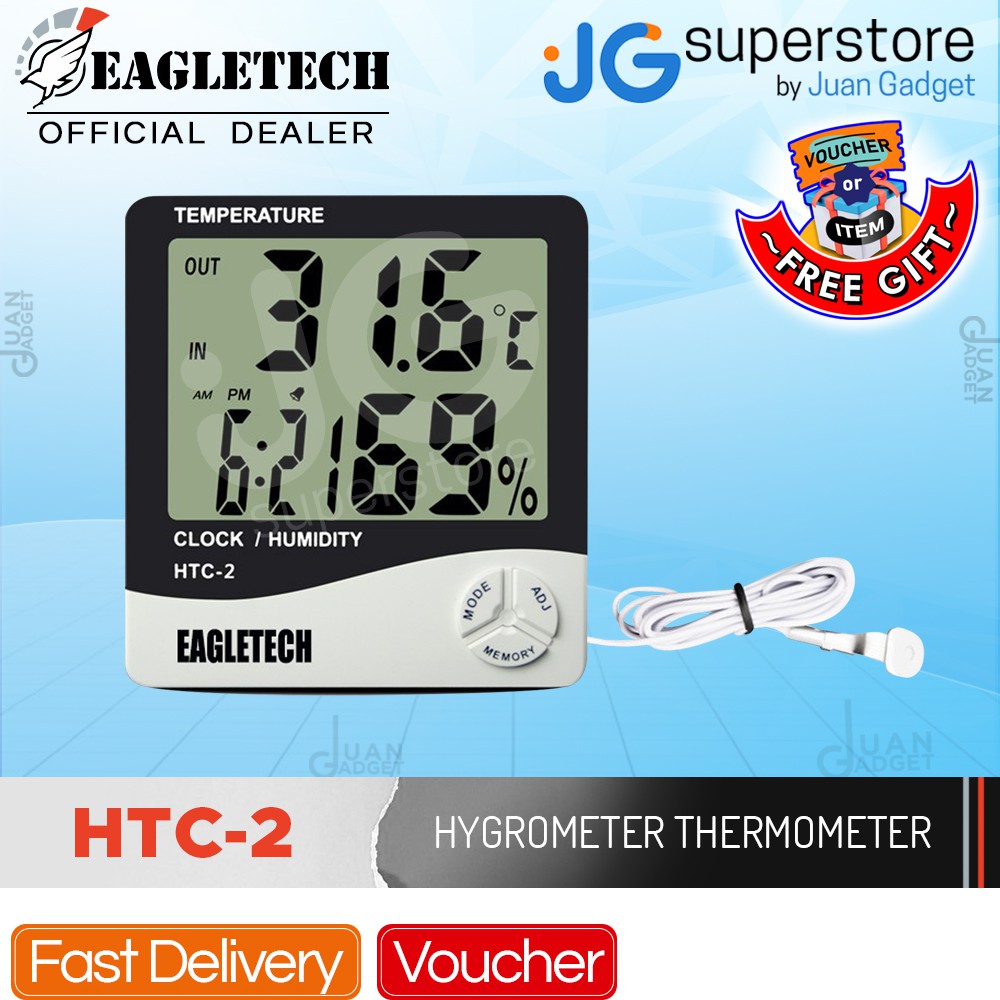 Eagletech HTC-2 Digi Temperature Humidity Meter Hygrometer | JG ...