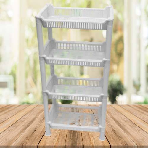 Green Ware 4-Layer Utility Rack Multi Function Storage Shelves ...