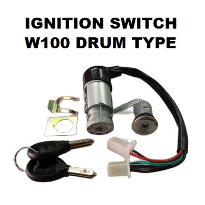 MOTORCYCLE IGNITION KEY SET WAVE100 (DRUM TYPE) | Shopee Philippines