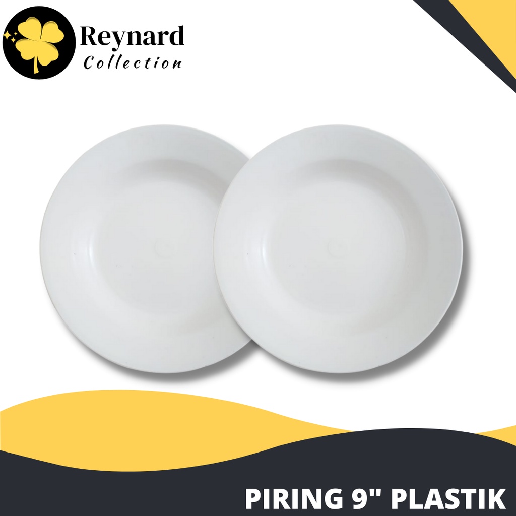 PUTIH 9" Plastic 9" Plate/Plastic 9inch Dinner Plate - White | Shopee ...